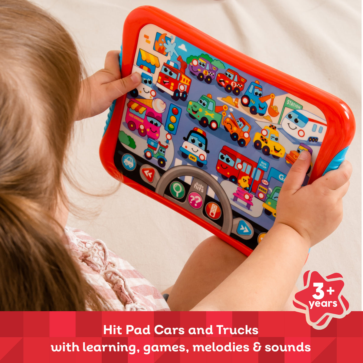 Kids Hits Educational Toddler Hit Pad Toy Cars And Trucks