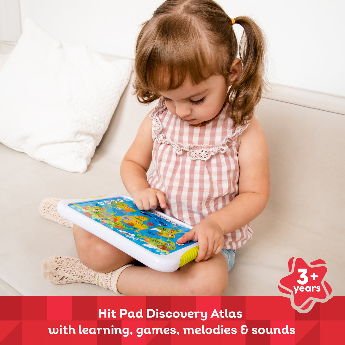 Kids Hits Educational Toddler Hit Pad Toy Discovery Atlas