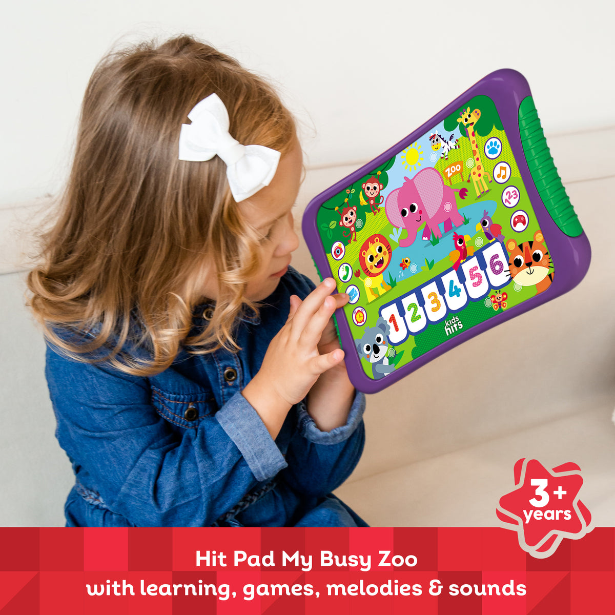 Kids Hits Educational Toddler Hit Pad Toy My Busy Zoo