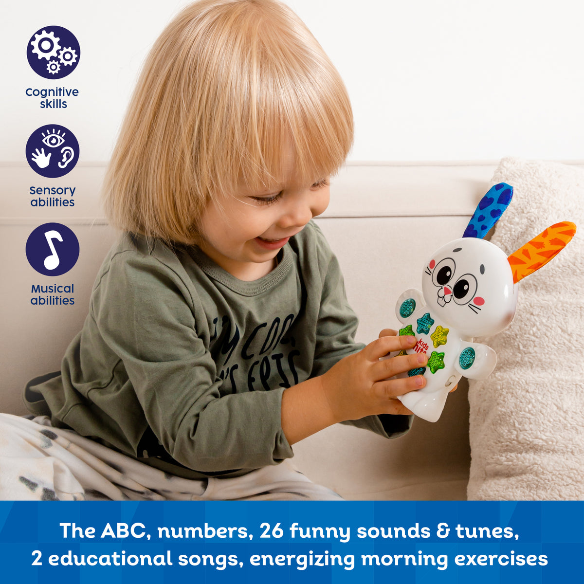 Kids Hits Educational Toddler Toy Babies Musical Rabbit