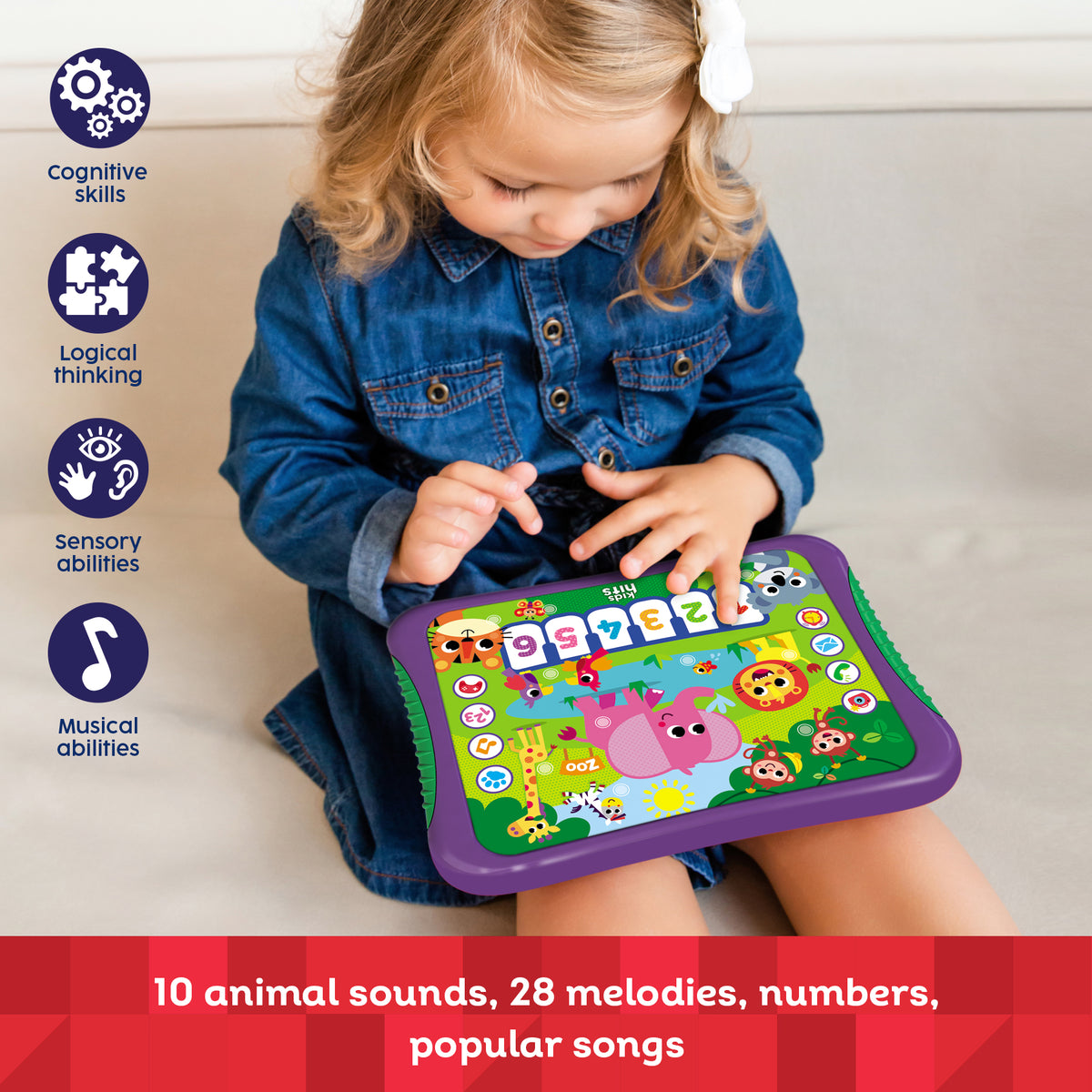 Kids Hits Educational Toddler Hit Pad Toy My Busy Zoo