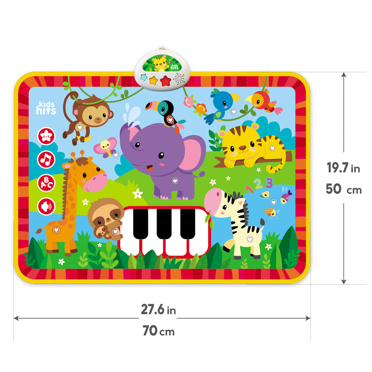 Kids Hits Educational Baby Light and Sound Mat Toy Musical Zoo